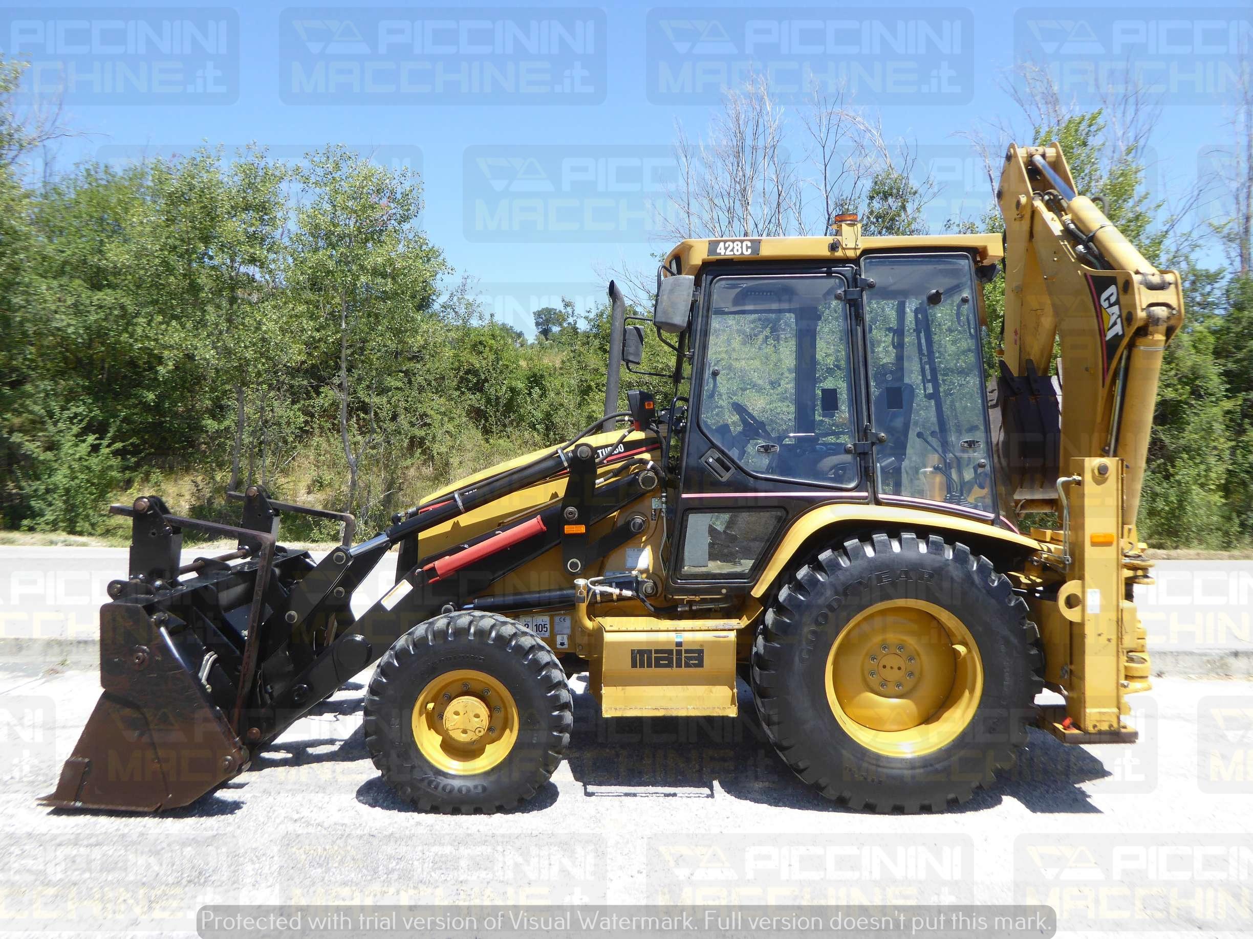 Caterpillar 428 C | Backhoe loader | Piccinini Macchine
